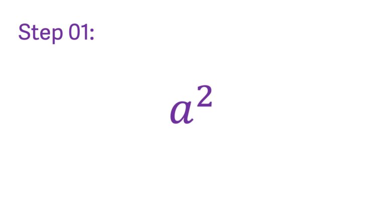 expand perfect squares in simple steps